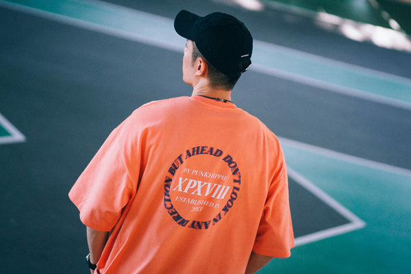 XPX "LOOK AHEAD" LIGHT ORANGE CREW NECK TEE – XPXVIII