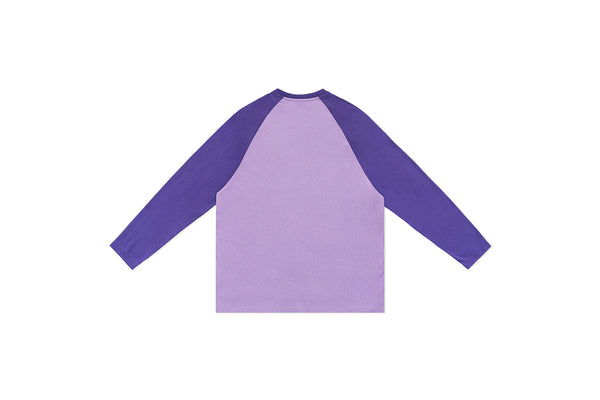 XPX RAGLAN SLEEVES LONG TEE IN PURPLE SLEEVES – XPXVIII
